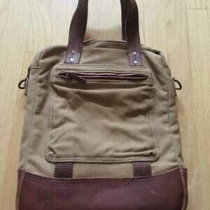 L.L. Bean | Bags | Rare Ll Bean Canvas Bagtriple Needle Tote ...